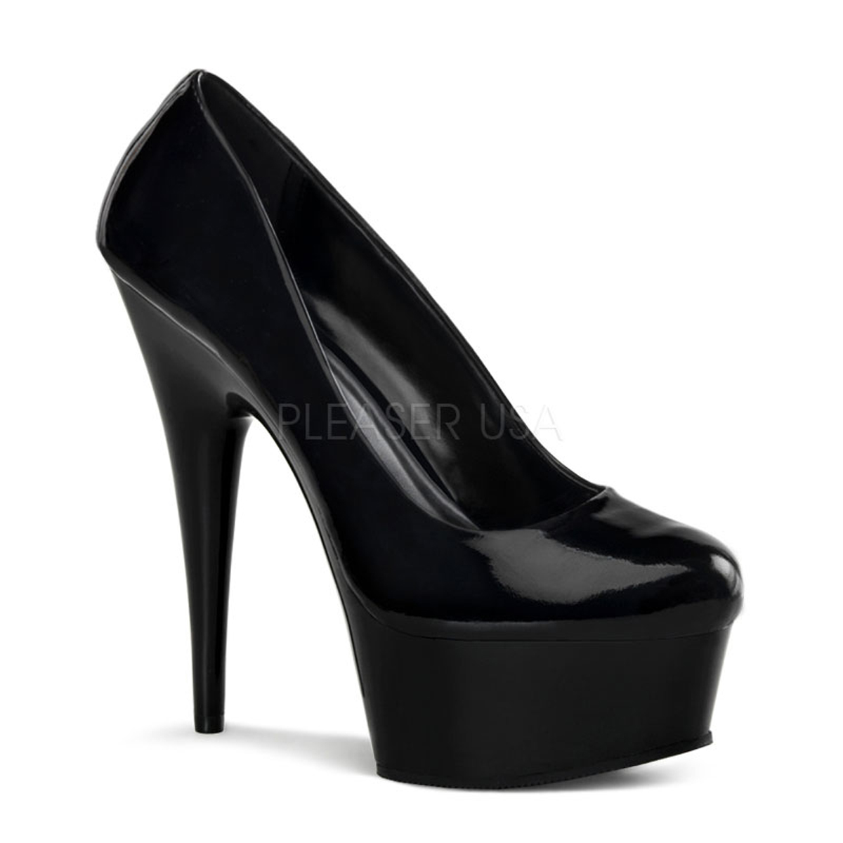 High Heels Plateau Pumps DELIGHT-685 schwarz Lack | Fashion Unlimited